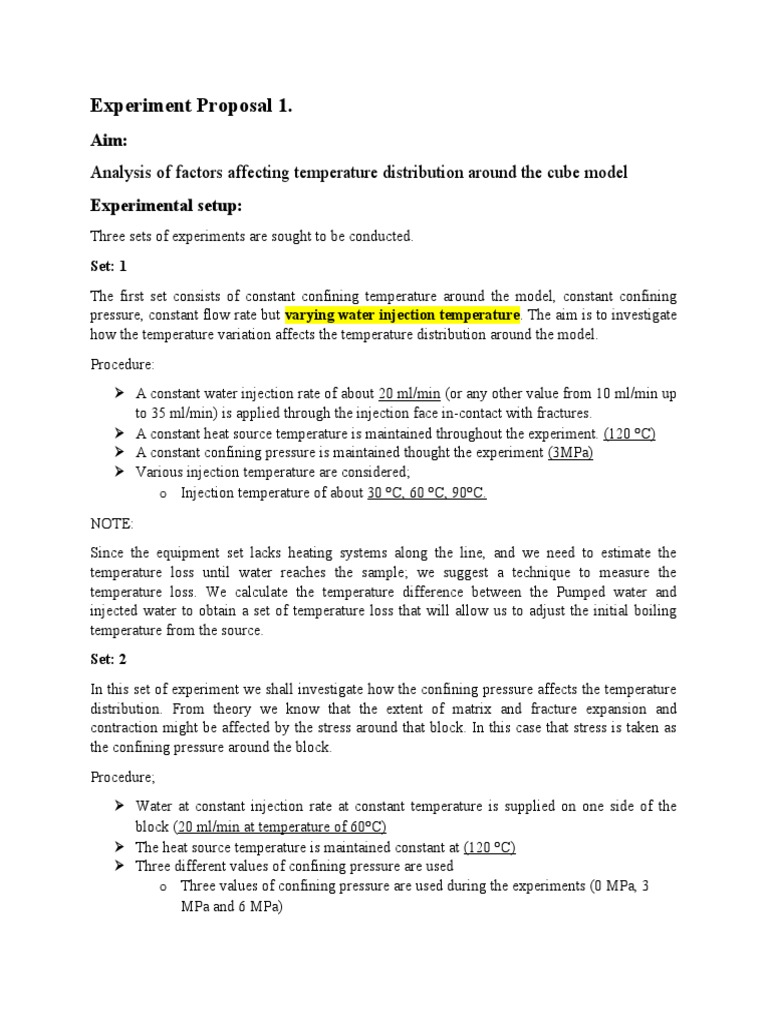 Experiment Proposal 1.: Analysis of Factors Affecting Temperature ...