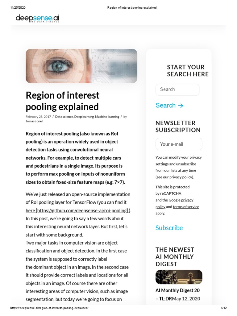 Region of Interest Pooling Explained | PDF | Http Cookie | Websites