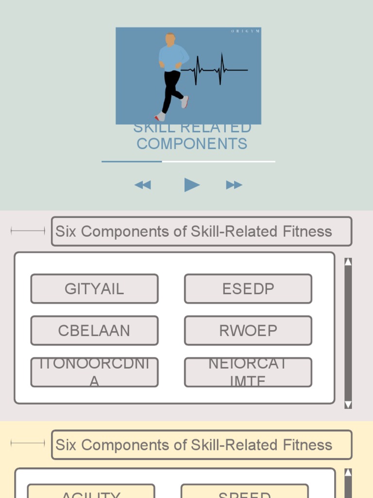 Skill Related Components | PDF | Mental Chronometry | Physical Fitness