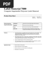 3M 7871 Label Datasheet | PDF | Industrial Processes | Building Materials