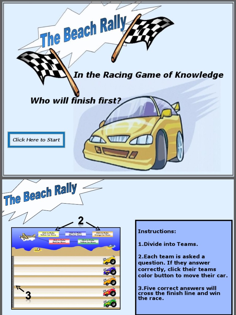 In The Racing Game of Knowledge Who Will Finish First?: Click Here To ...