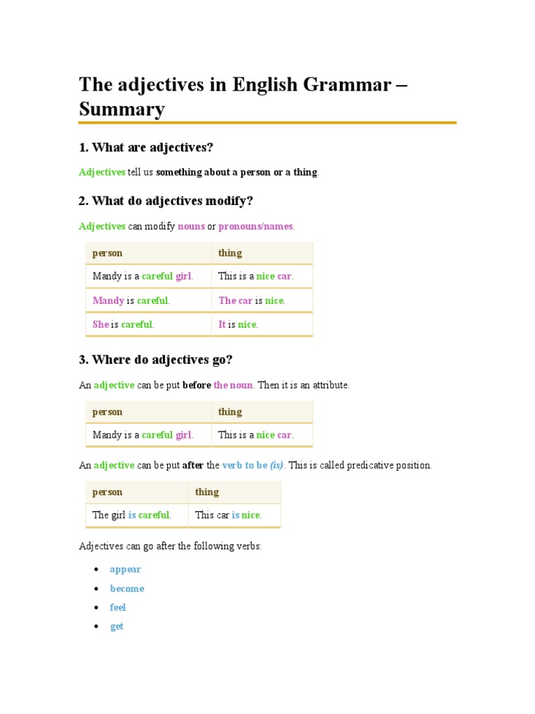 Adjectives - Degrees of Comparison | PDF | Adjective | Grammar