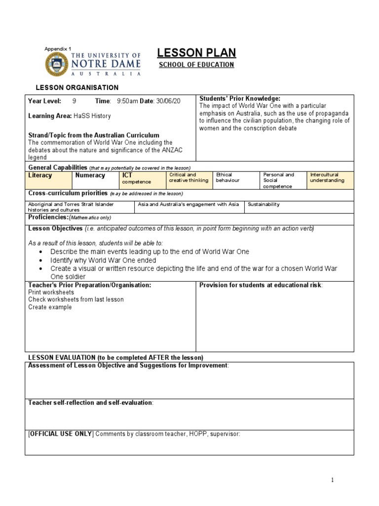 Lesson 4 Year 9 Hass | PDF | Worksheet | Educational Technology
