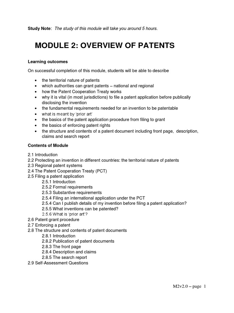Patent General | PDF | Patent Application | Prior Art