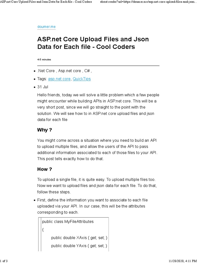 Data For Each File - Cool Coders: Quicktips | PDF | Json | Application ...