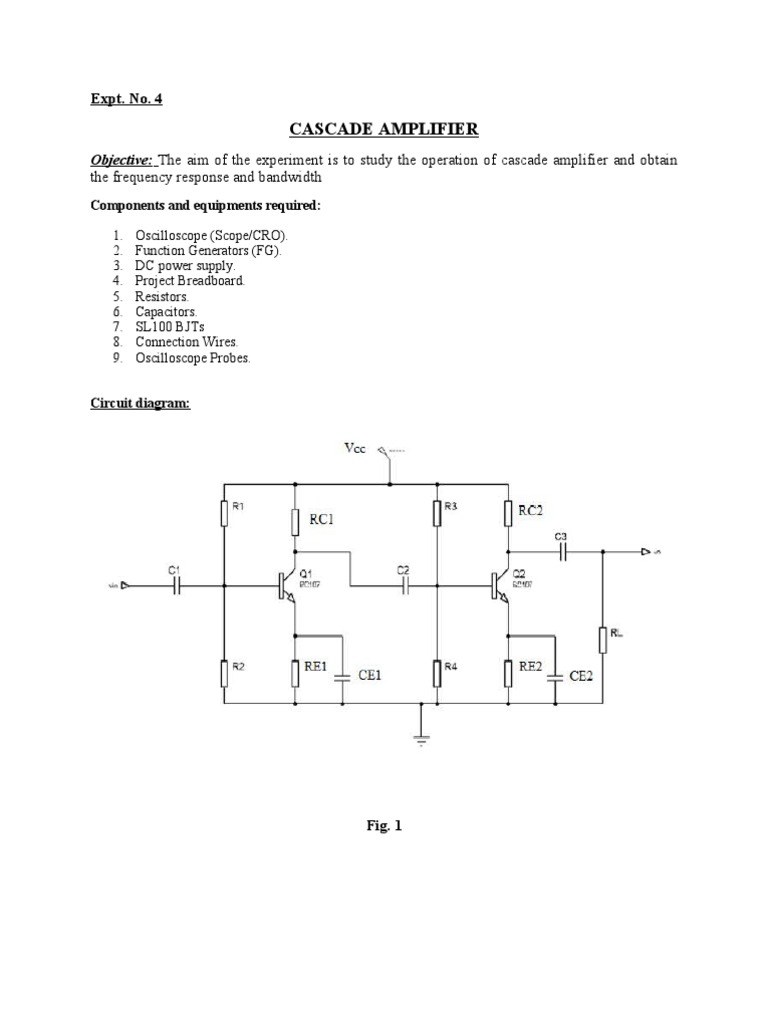 Cascade amplifier definition francais