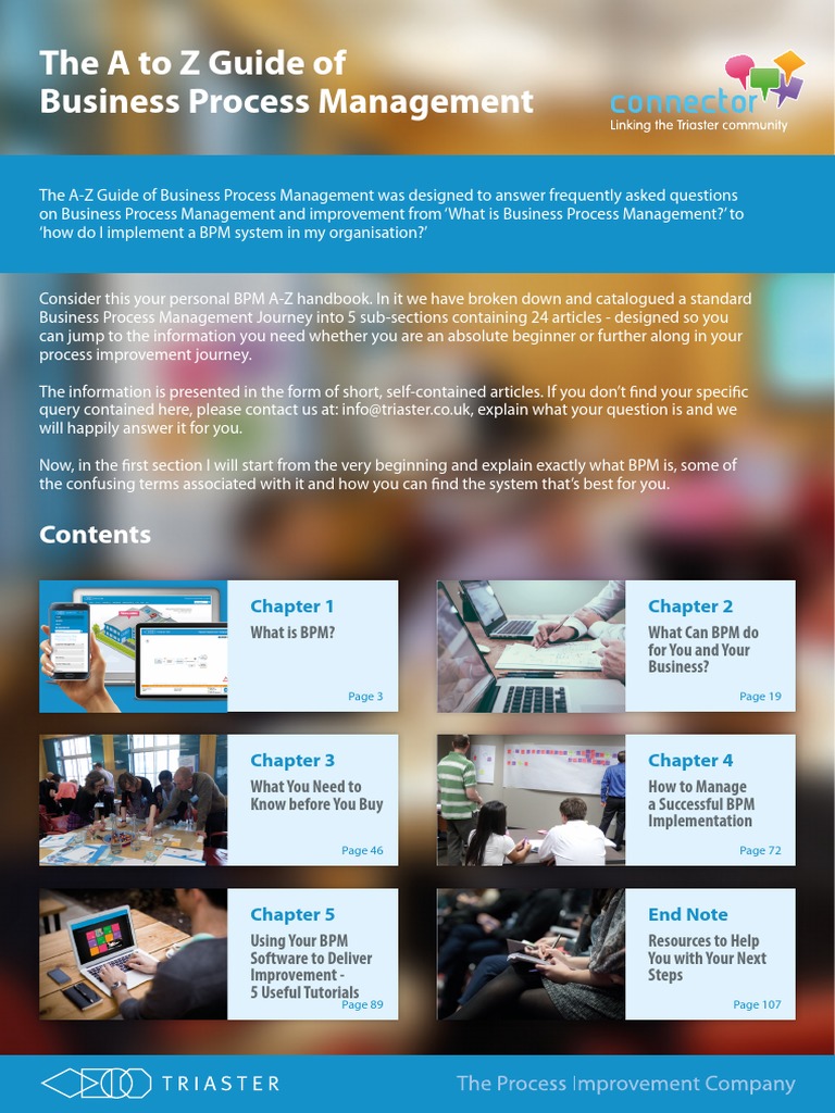 A Z of Business Process Management - Original | Download Free PDF ...