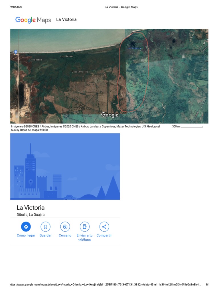 Mapa de La Victoria, La Guajira | PDF