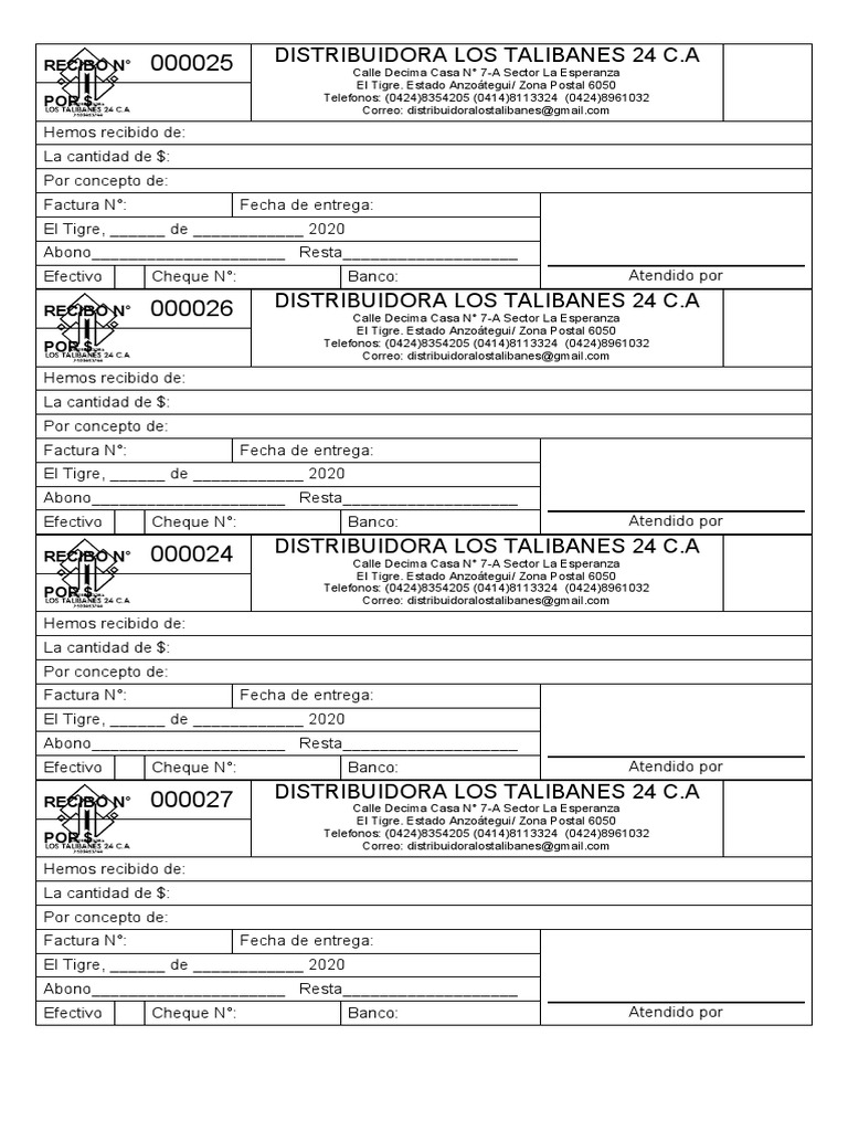 Colección de recibos pendientes de una distribuidora en Venezuela | PDF ...