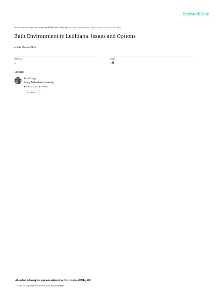 Built Environment | PDF | Pollution | Air Pollution