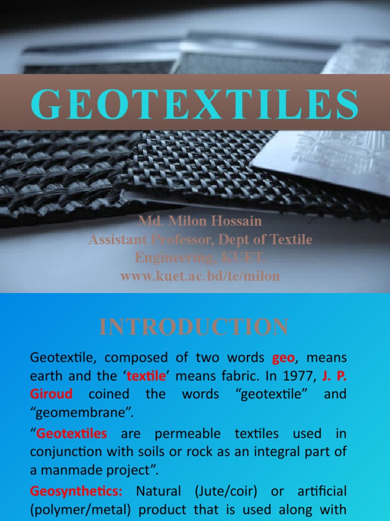 Geo Textile | PDF | Drainage | Fibers
