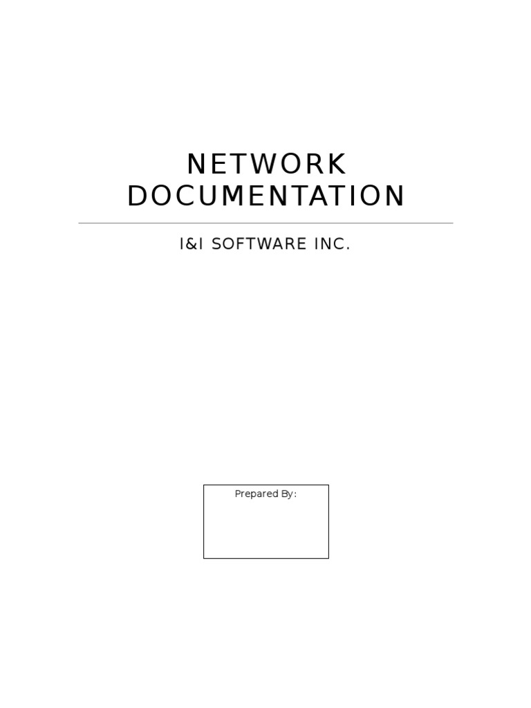 Network Documentation Template Pdf Ip Address Router Computing