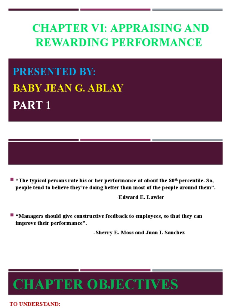 Appraising Performance and Reward Systems | PDF | Performance Appraisal ...