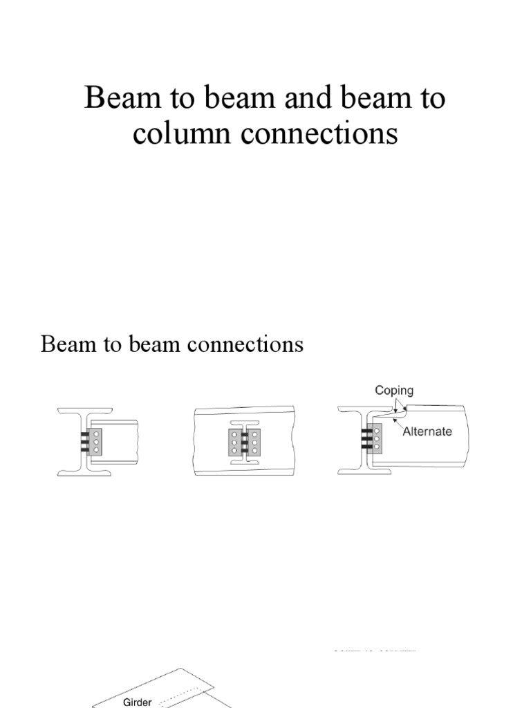 Beam and Column Connection Design Guide | PDF | Screw | Beam (Structure)