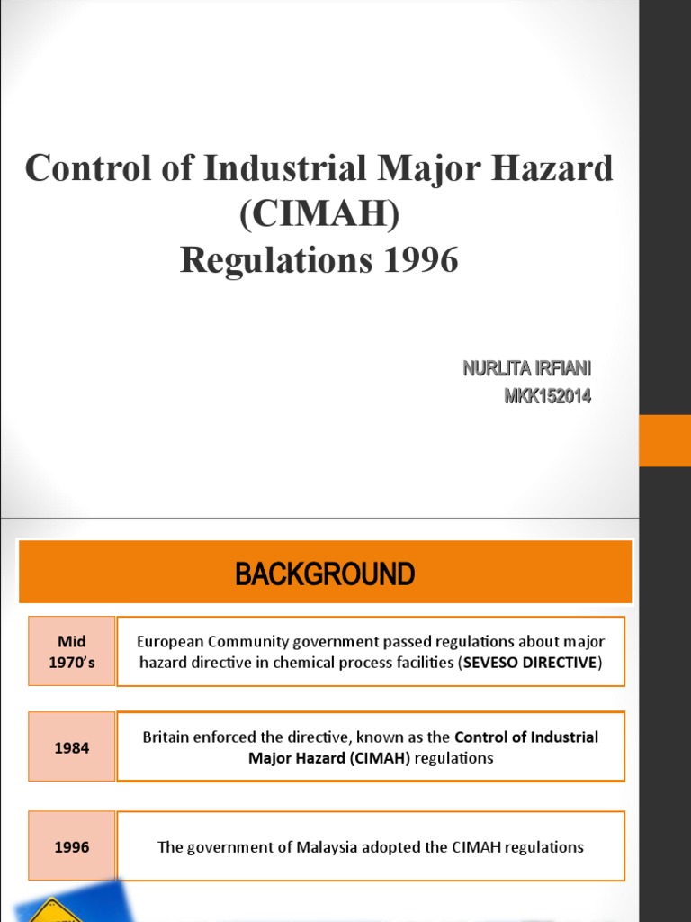 CIMAH Regulations Overview | PDF | Dangerous Goods | Nitrogen