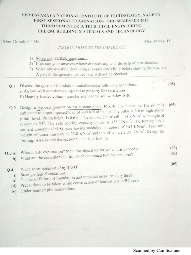 3rd Sem Papers | PDF