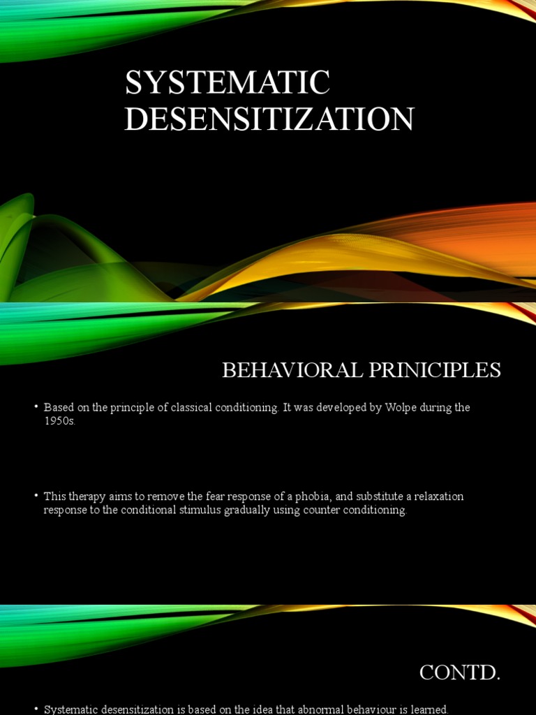 Systematic Desensitization | PDF | Phobia | Psychiatric Diagnosis