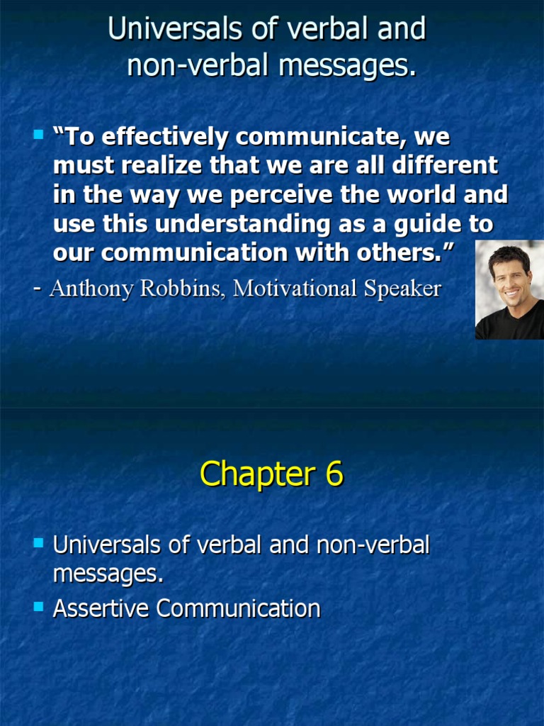 Verbal and Non-Verbal Messages | PDF | Communication | Semiotics