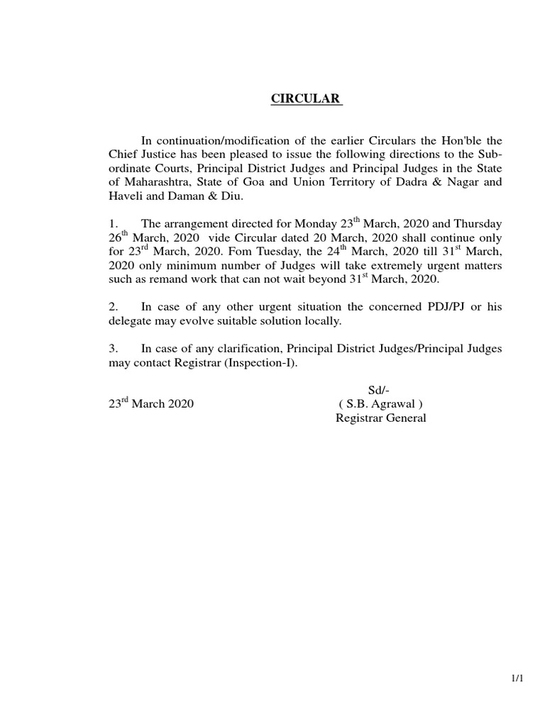 Circular: TH TH RD TH ST | PDF