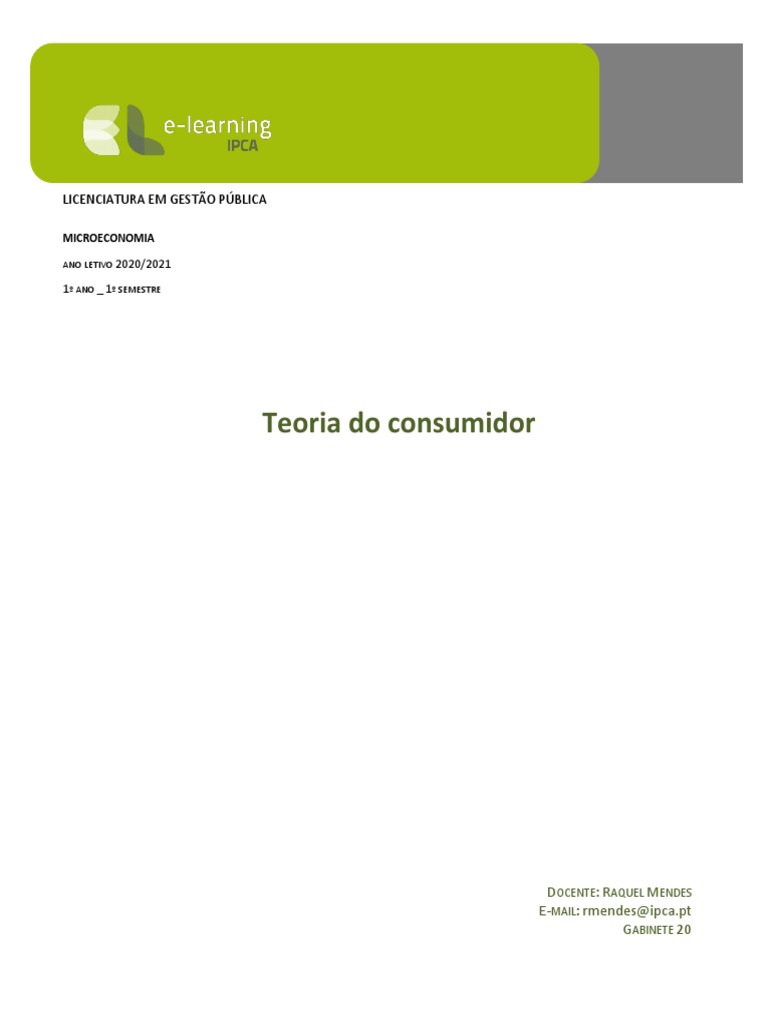 Análise da teoria do consumidor racional: utilidade total, utilidade ...