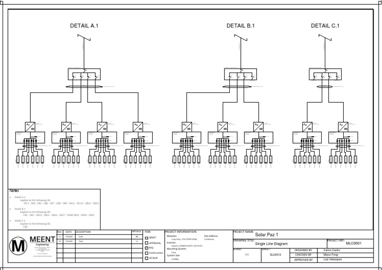 SLD0012 - Single Line Diagram R04 | PDF | Power Electronics ...