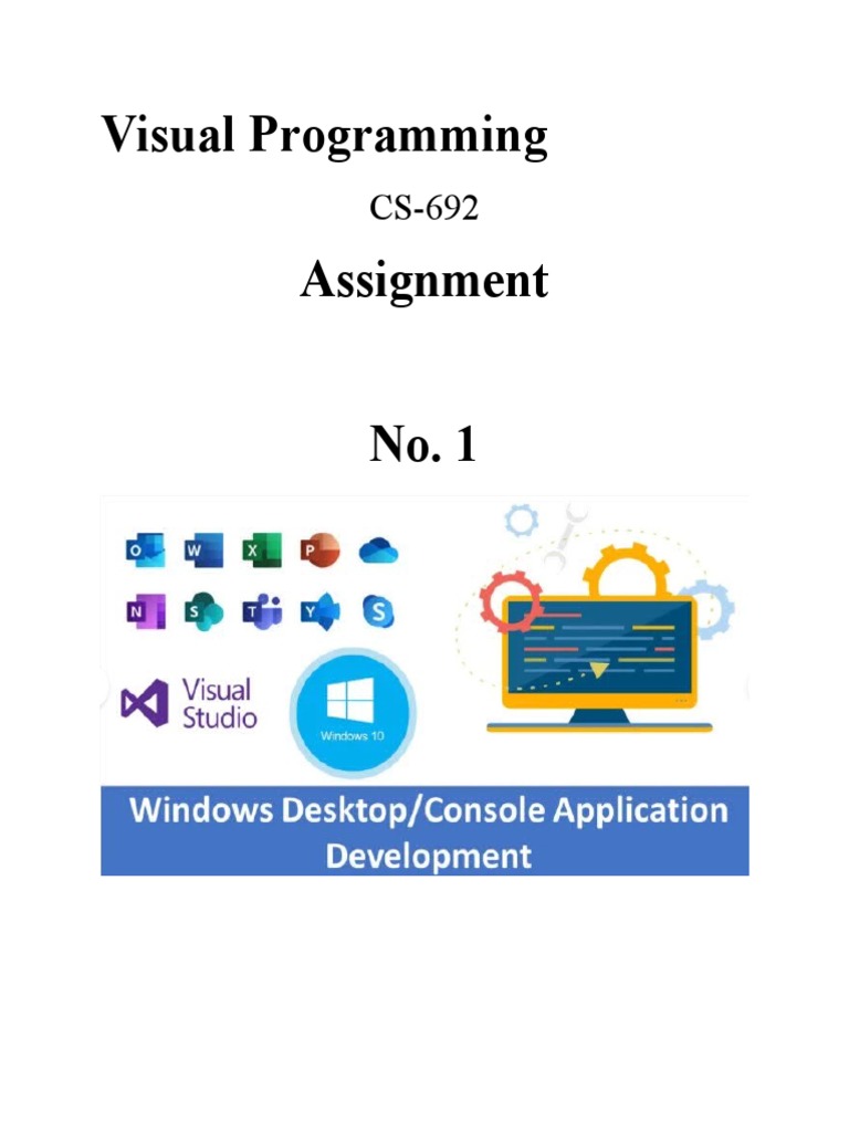 Visual Programming Assignment No1 Pdf Inheritance Object Oriented Programming Class 1233