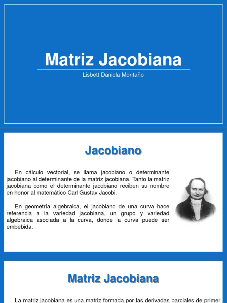 Introducción a la Matriz Jacobiana | PDF | Relaciones matematicas | Espacio