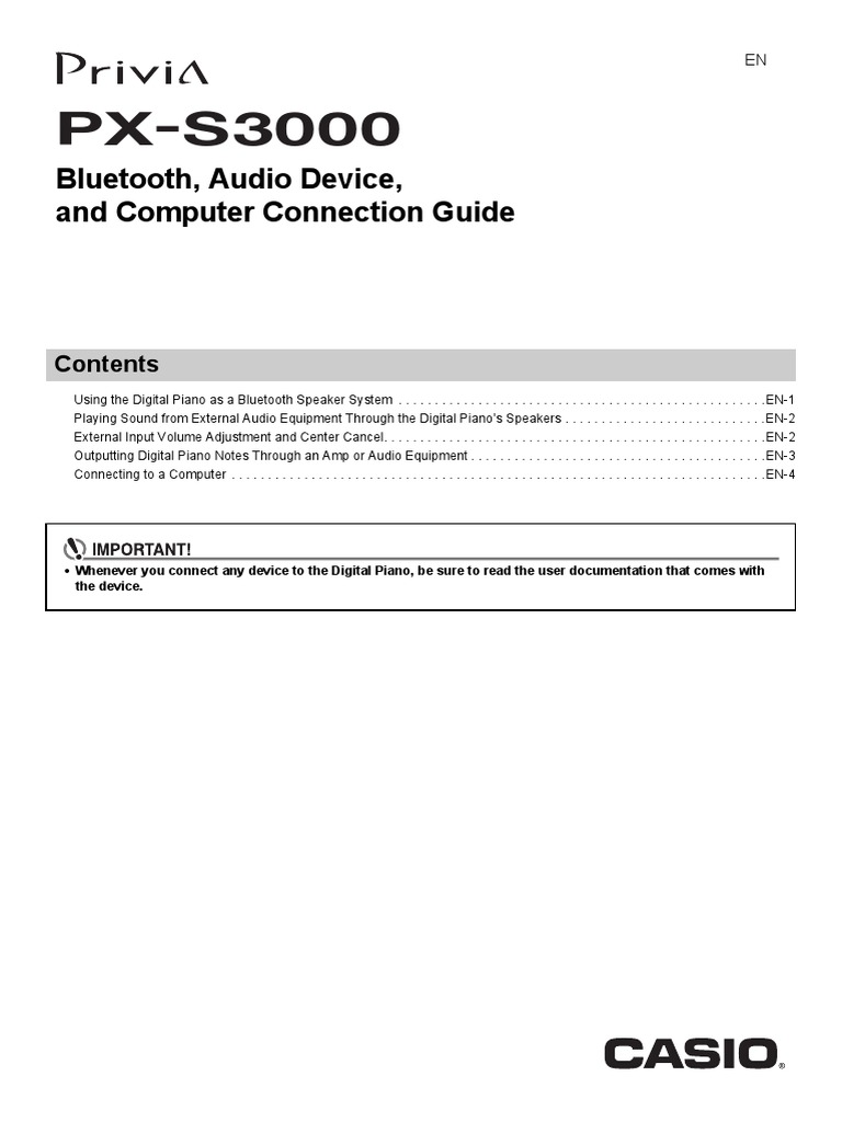 Bluetooth, Audio Device, and Computer Connection Guide | PDF ...