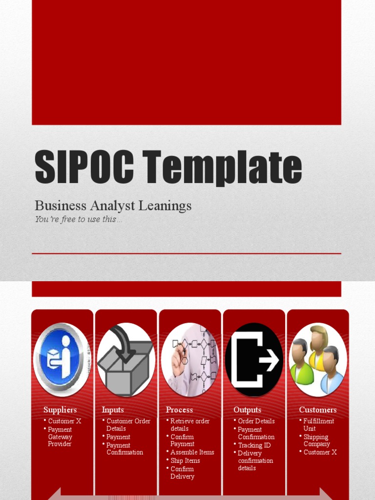 SIPOC Template | PDF | Supply Chain Management | Business