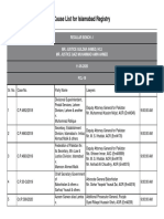 Federal Service Tribunal Cause List 2025 | PDF | Pakistan | Government ...