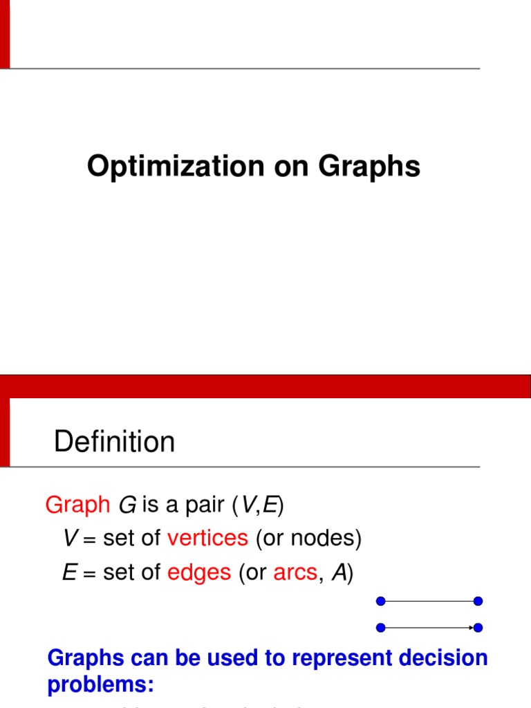 Optimization On Graphs | Download Free PDF | Vertex (Graph Theory) | Visual Cortex