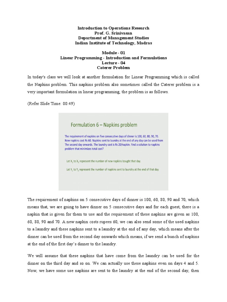 Lec 4 | PDF | Linear Programming | Analysis