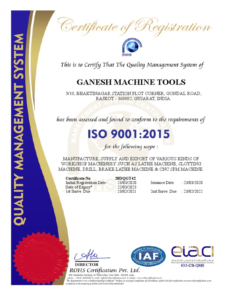 Ganesh Machine Tools | PDF