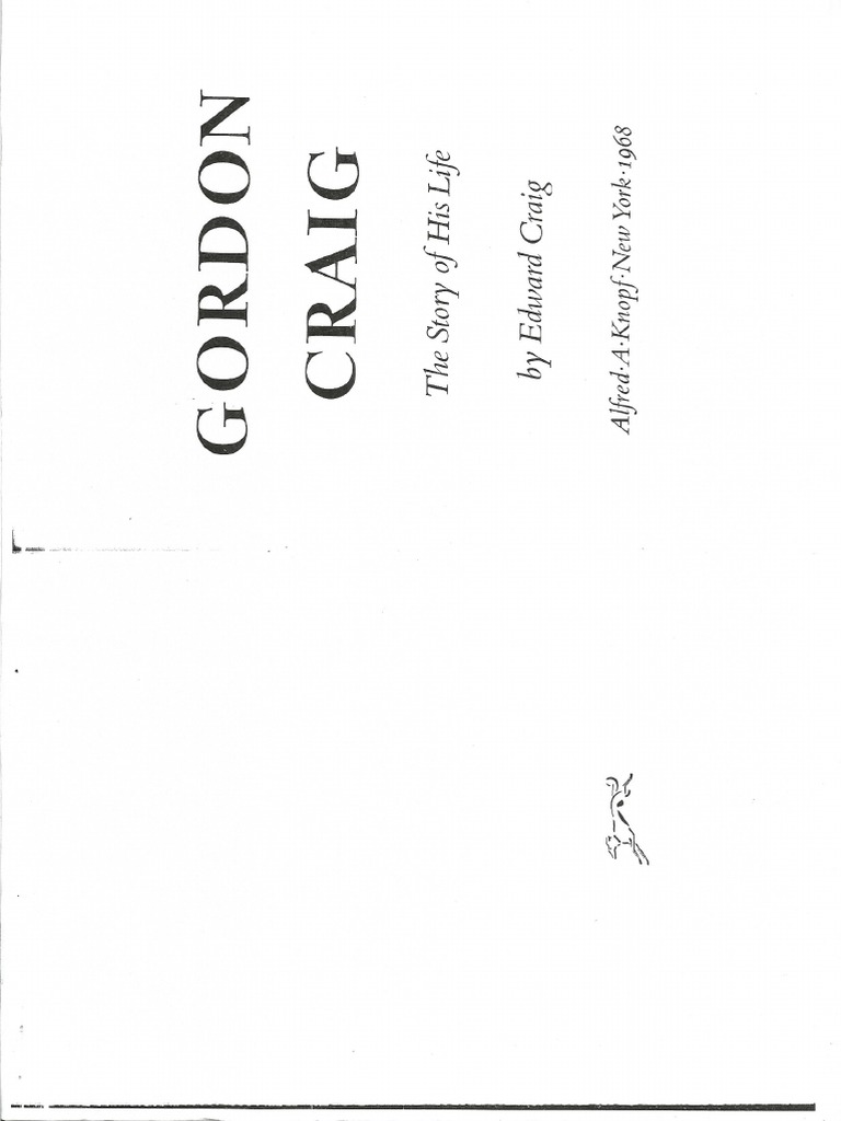 Gordon Craig, The Story of His Life | PDF