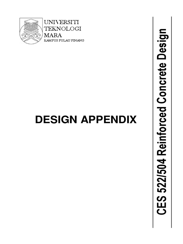 1 Ces522 Design Appendix | Download Free PDF | Beam (Structure) | Bending