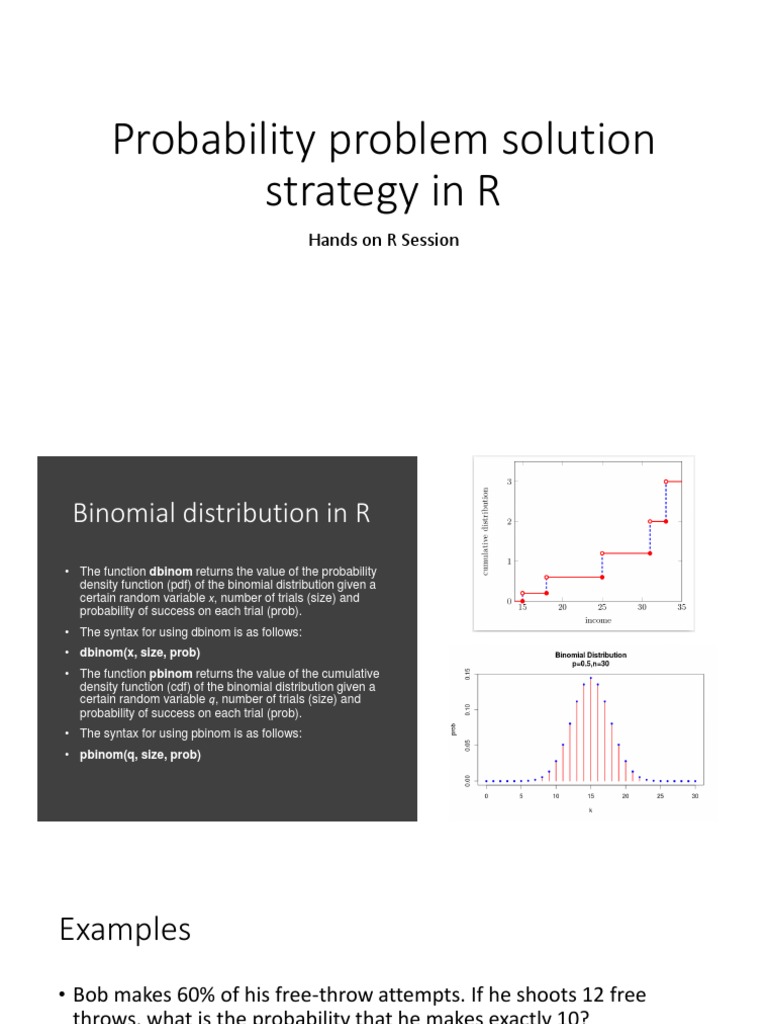Probability Problem Solution Strategy in R PDF | PDF | Normal ...