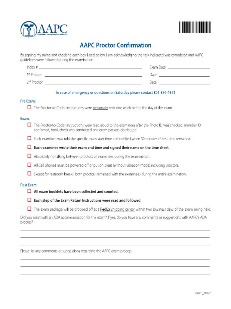 Aapc Exam Grid | PDF