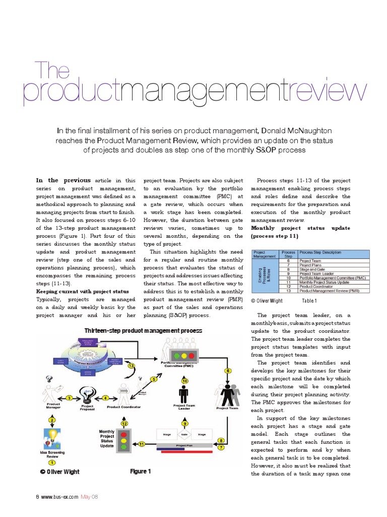 Product Management Review Mcnaughton | PDF | Project Management ...