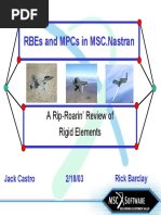 RBE2 Vs RBE3 Rigid Finite Element | PDF | Stiffness | Finite Element Method