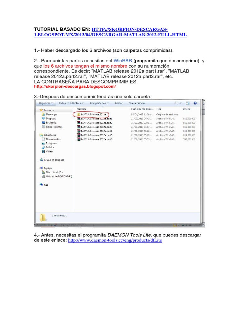 Instalación de MATLAB 2012a | PDF