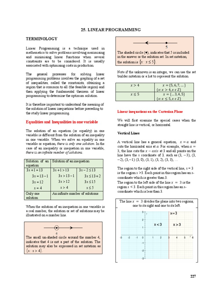 Linear Programming | PDF | Linear Programming | Equations