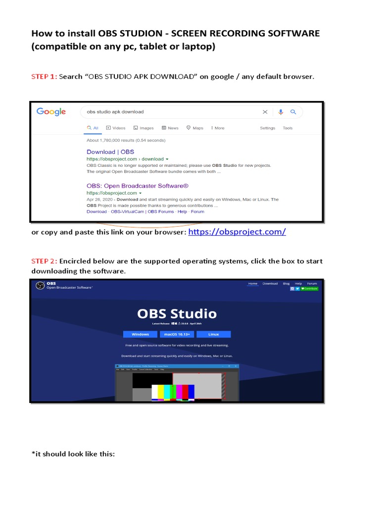 How To Install Obs Studion - Screen Recording Software (Compatible On ...