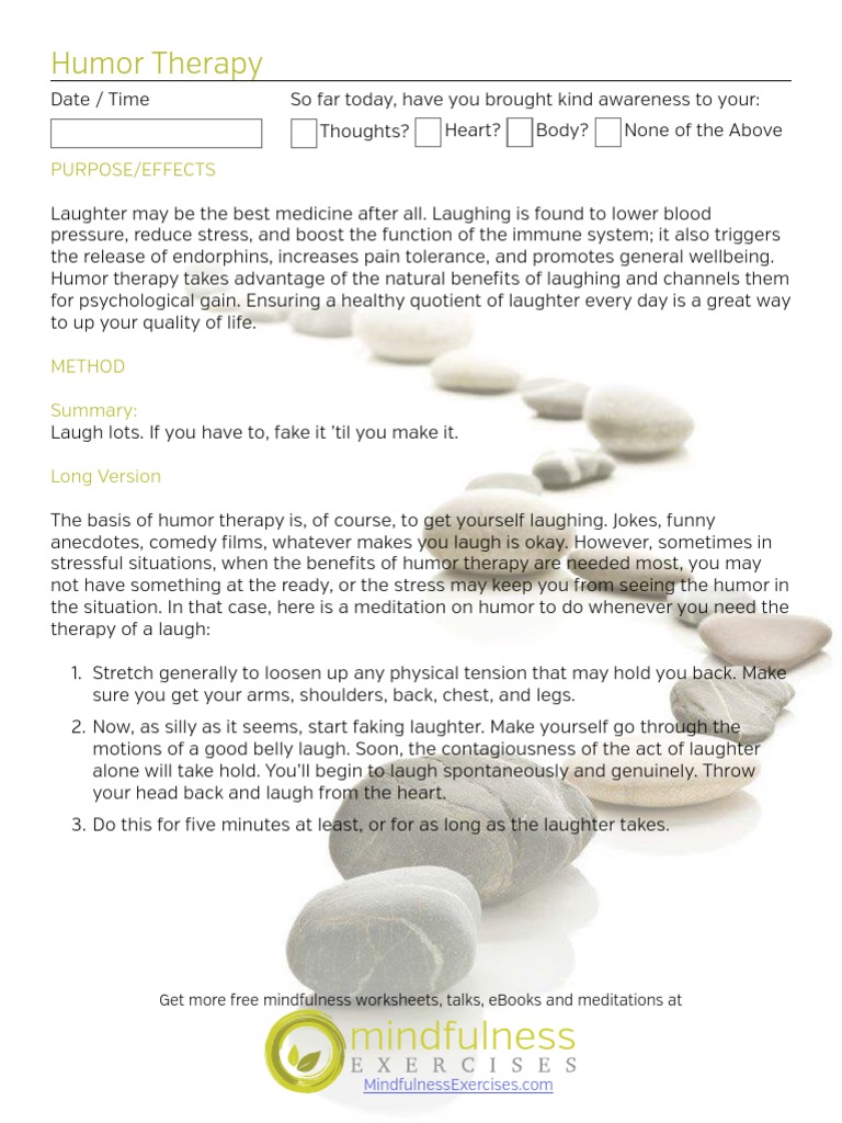 Humor Therapy PDF | PDF | Laughter | Humour