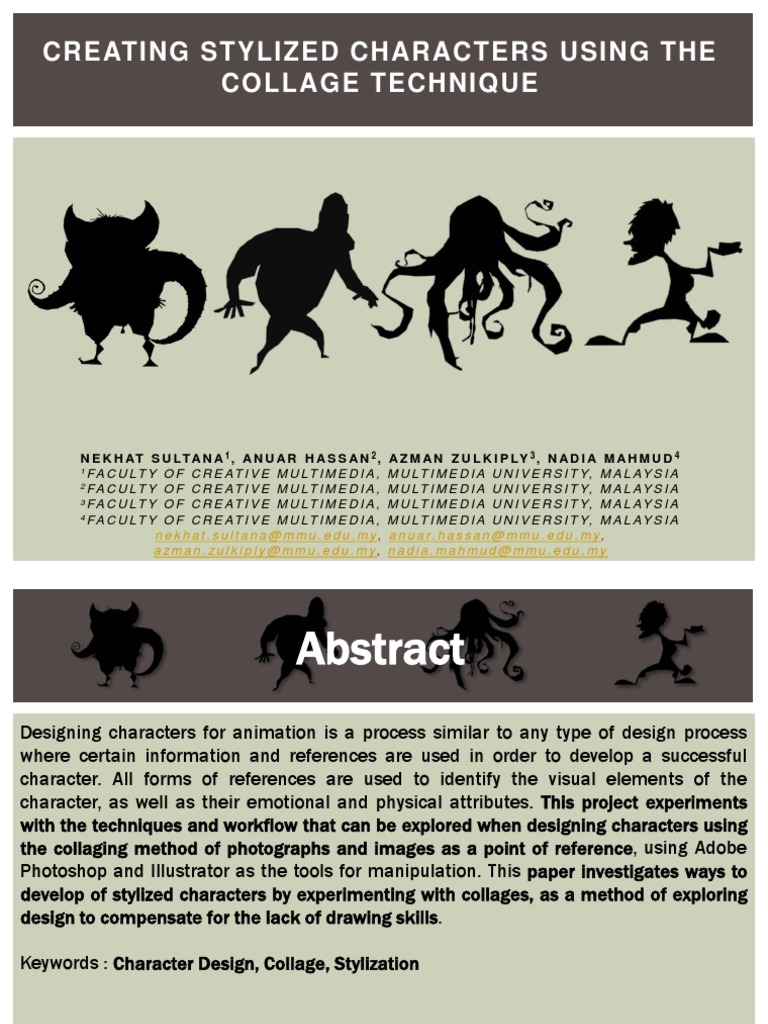 Creating Stylized Characters via Collage | PDF | Collage | Photo ...