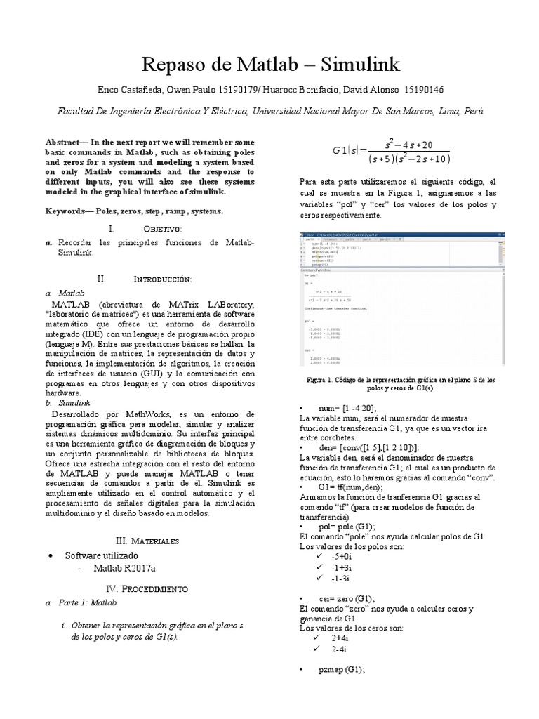 Matlab y Simulink - Fin. | PDF | Matlab | Informática