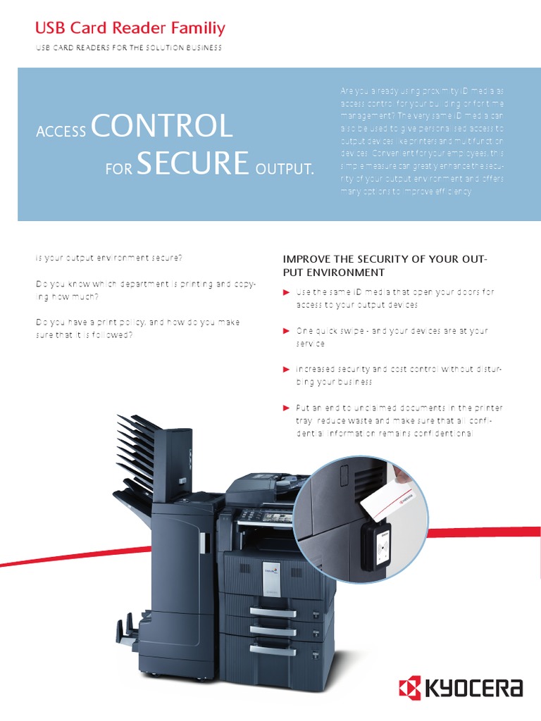 An Introduction to KYOCERA's USB Card Reader Family for Secure Device ...
