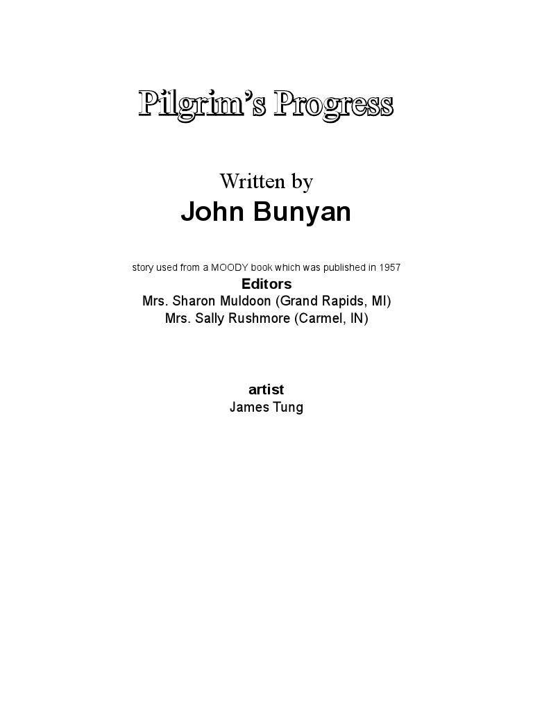 Graphic Novel Book of Pilgrim's Progress Part One | Download Free PDF ...