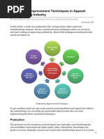 SOP For Textile and Garments | PDF