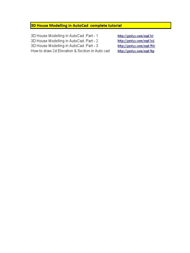 Complete Tutorial On Autocad | PDF