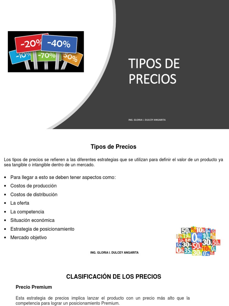 Clasificación de Los Precios | PDF | Precios | Producto (Negocio)